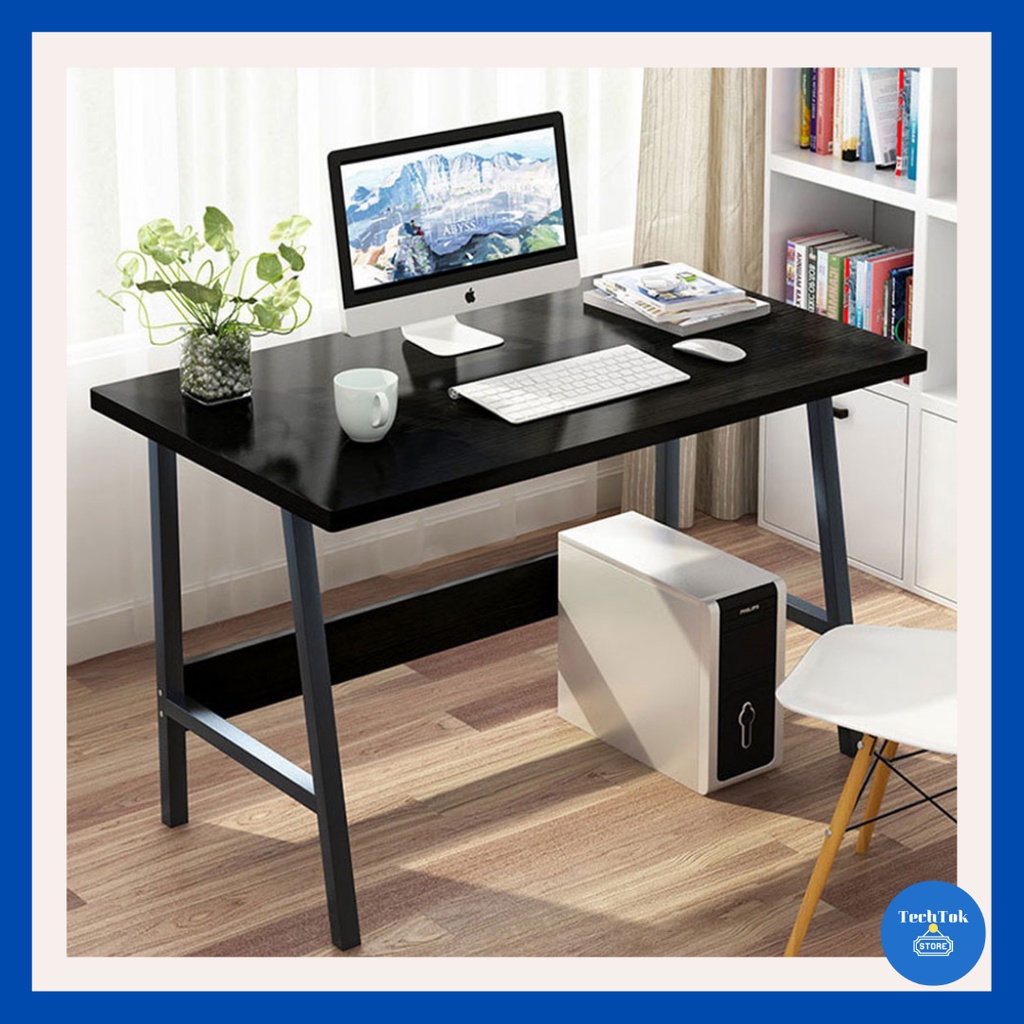 TechTok Simple Table Design Style Modern Writing Laptop Trestle ...