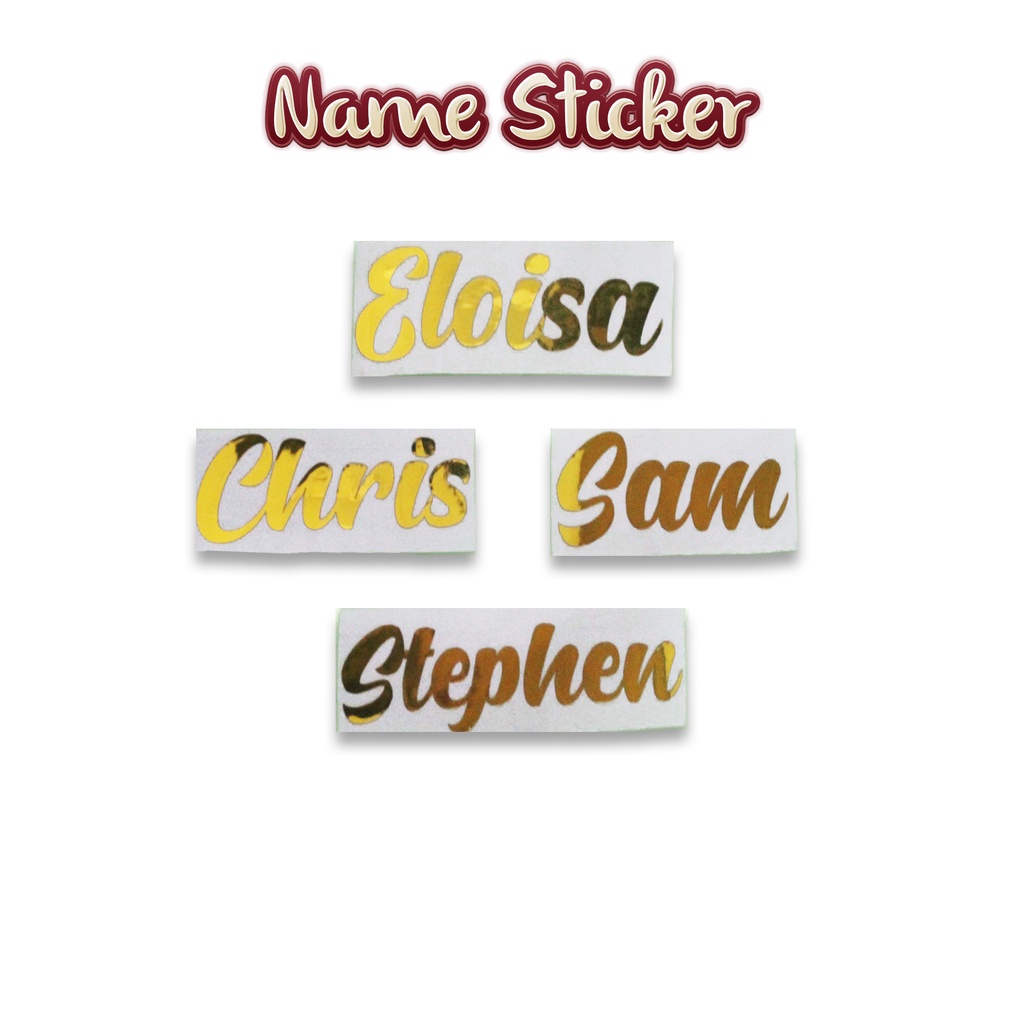 Customized/Personalized Vinyl Decal Names and Labeling Sticker ...