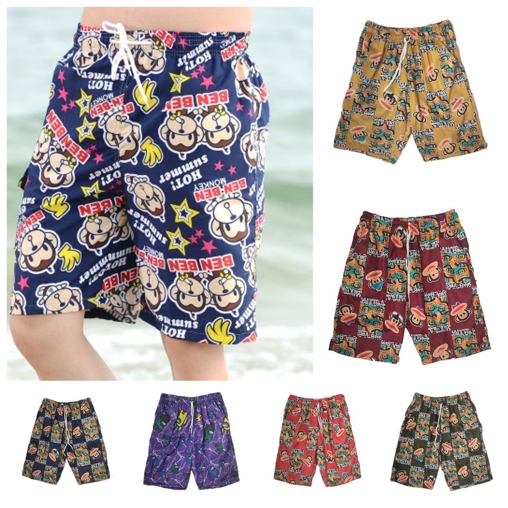 JB92 Cotton Printed Men's Short High Quality Freesize | Shopee Philippines