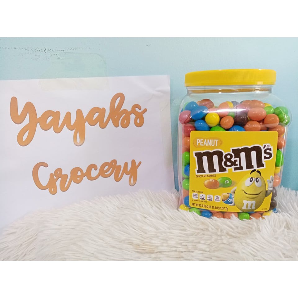 M & M's Milk Peanut Chocolate Candies MnM MM's Chocolate Authentic ...
