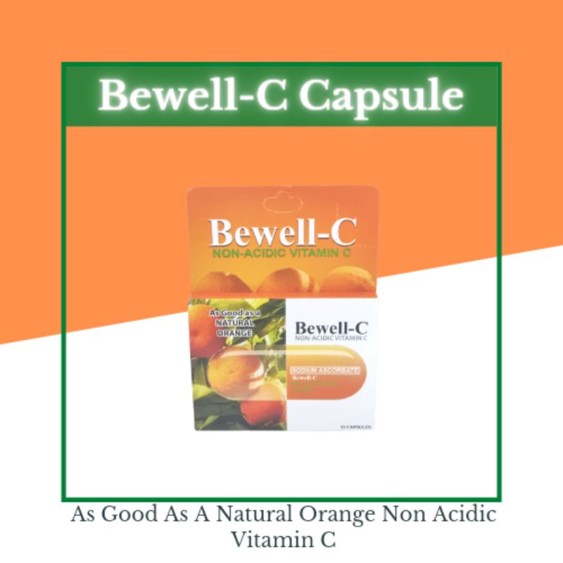 Bewell C capsule Organic Vitamin C Sodium Ascorbate (Covid Essentials ...