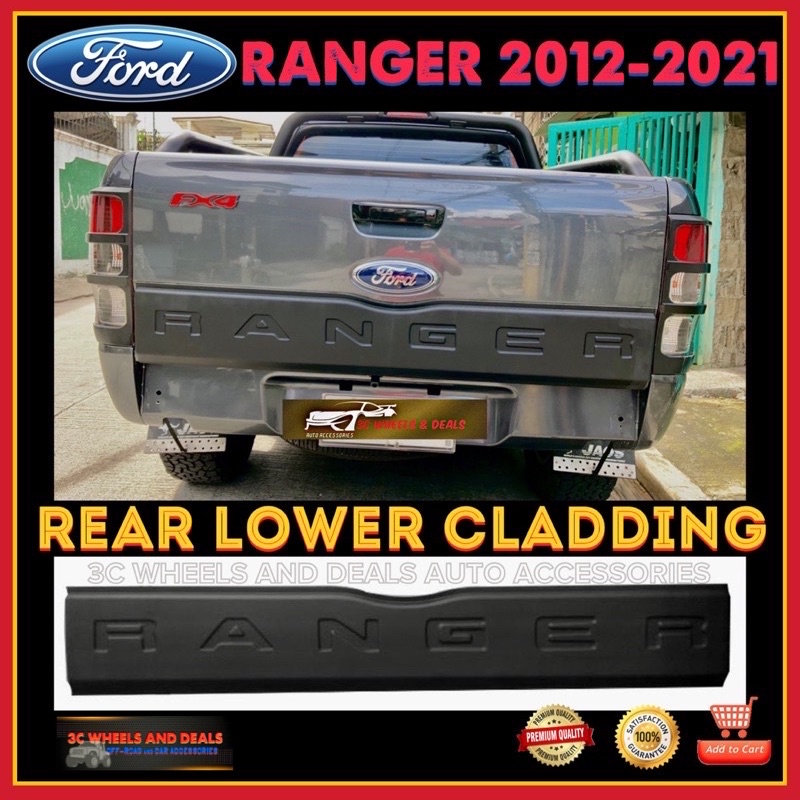 FORD RANGER 2012-2022 REAR LOWER CLADDING (FORD RANGER ACCESSORIES ...