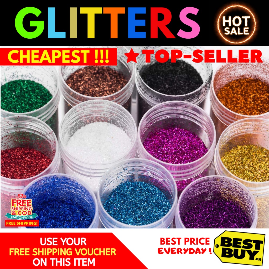 Fine Glitter for Arts & Crafts, Slime, Decor - CHEAPEST! | Shopee ...