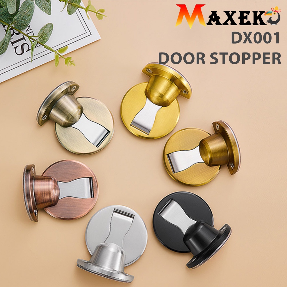 MAXEKO DX001 Magnetic Door Stopper Stainless Steel Invisible Floor ...