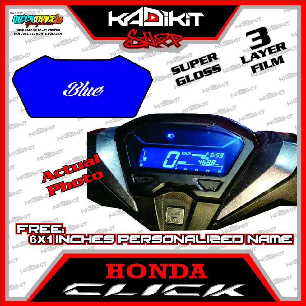 HONDA CLICK V2 Panel Gauge Protector Film (Blue) lmVf | Shopee Philippines