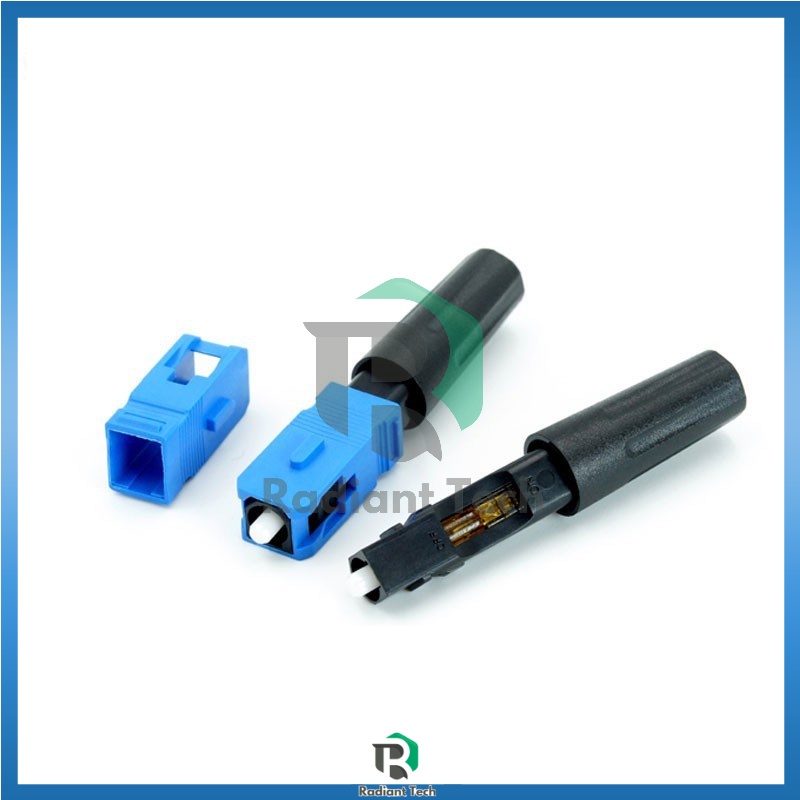 10PCS SC-UPC Fiber Optic Connector Fast Connector Embedded Fiber Optic ...