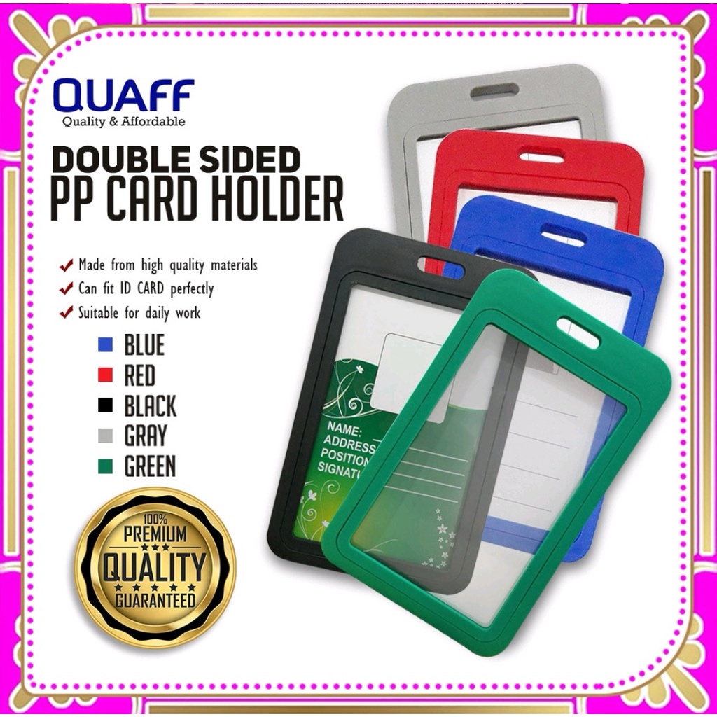 (25 pcs) Vertical Double - sided ID Holder / ID Jacket / ID Case for ID ...