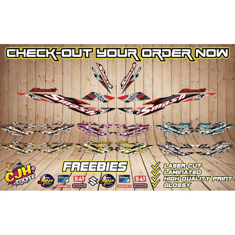 SMASH 115 sticker decals (stock) | Shopee Philippines