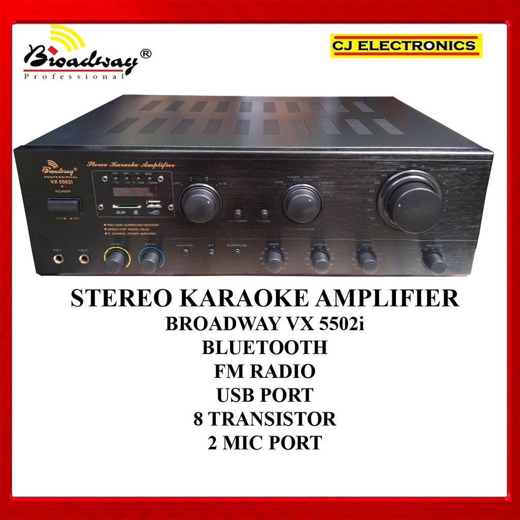 1000 WATTS BROADWAY AMPLIFIER VX 5502i | Shopee Philippines