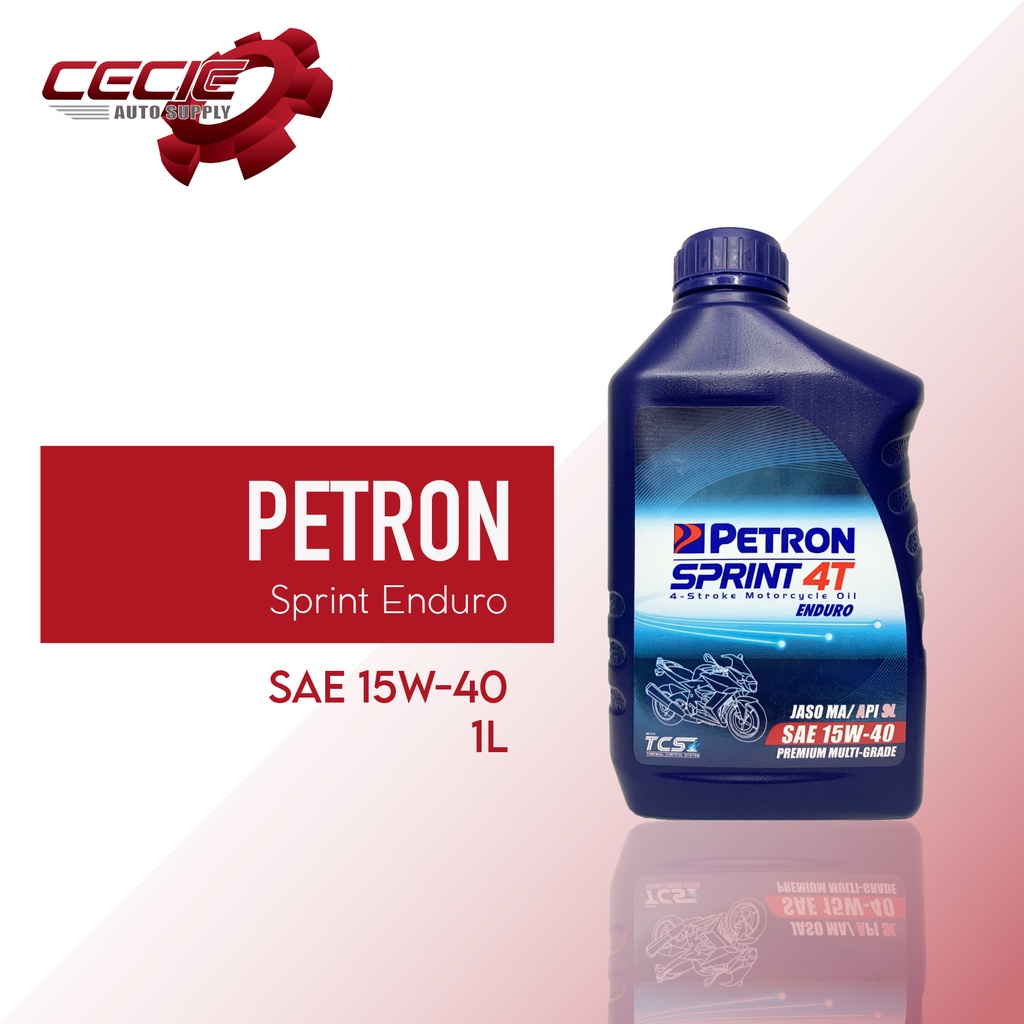 Petron Sprint 4T Motorcycle Oil Enduro SR400 SAE 15W-40 (1L) | Shopee ...