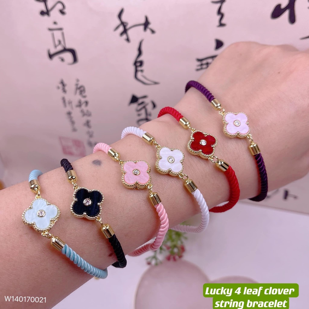 lucky 4 leaf clover string bracelet | Shopee Philippines