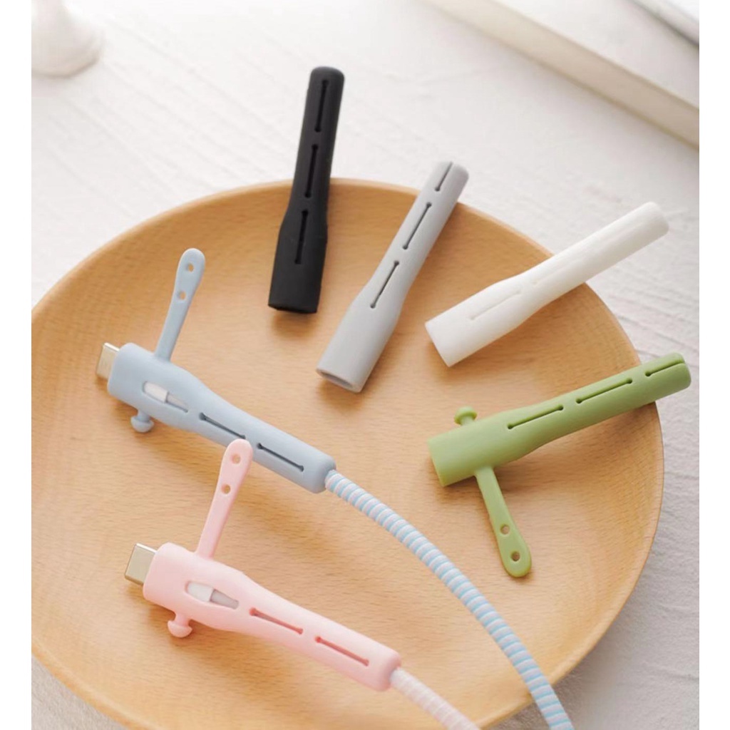 2in1 Cord Protector Mobile Phone Charging Cable Protector Silicone ...