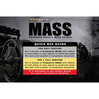 Promatrix Mass Gainer Whey Protein 6 Pounds Vanilla with Free Shaker ...