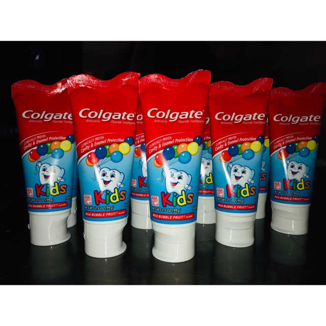 Colgate Kids Toothpaste - Mild Bubble Fruit Flavor, 99g | Shopee ...
