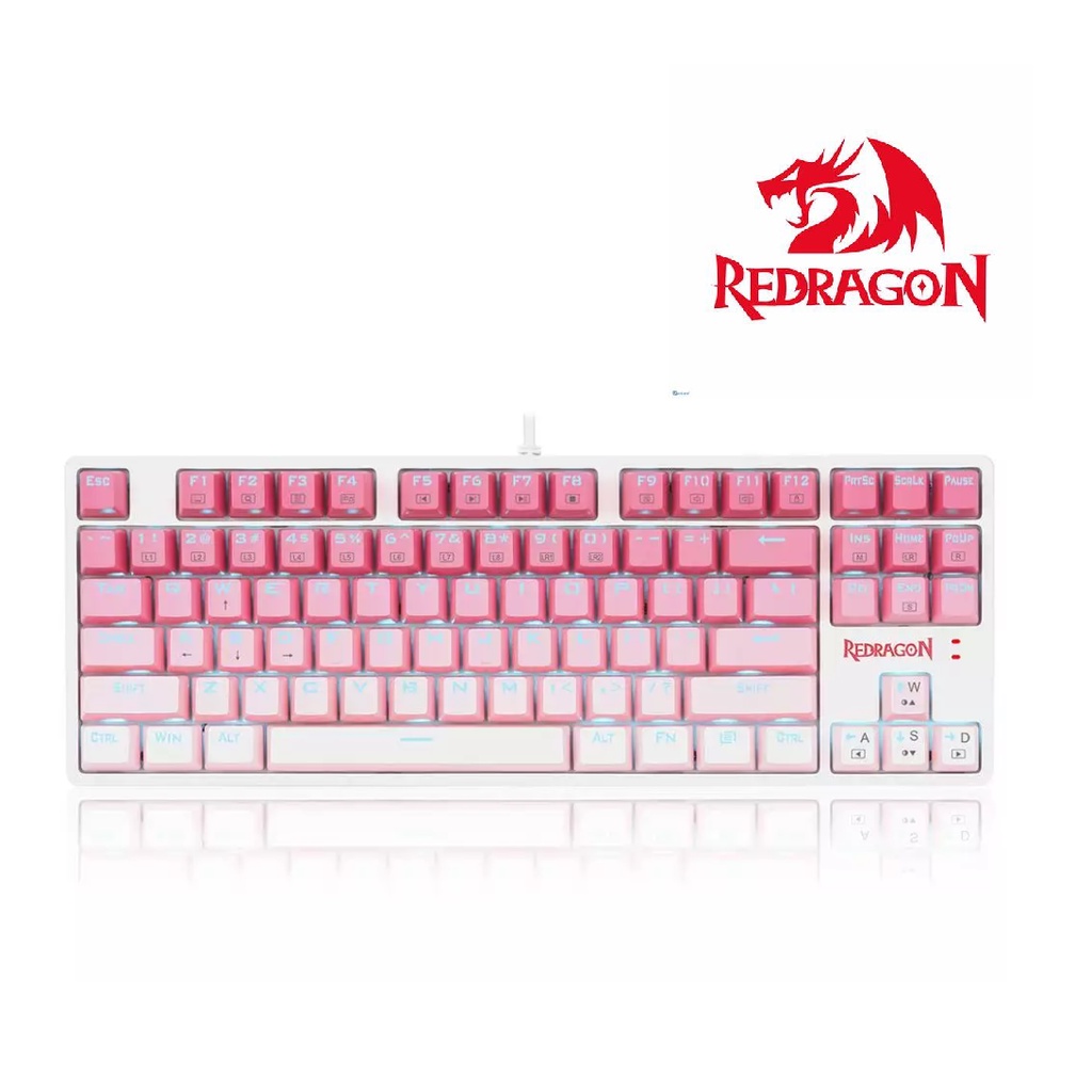Redragon K576W-GP Daksa Gradient Pink Wired Mechanical Gaming Keyboard ...