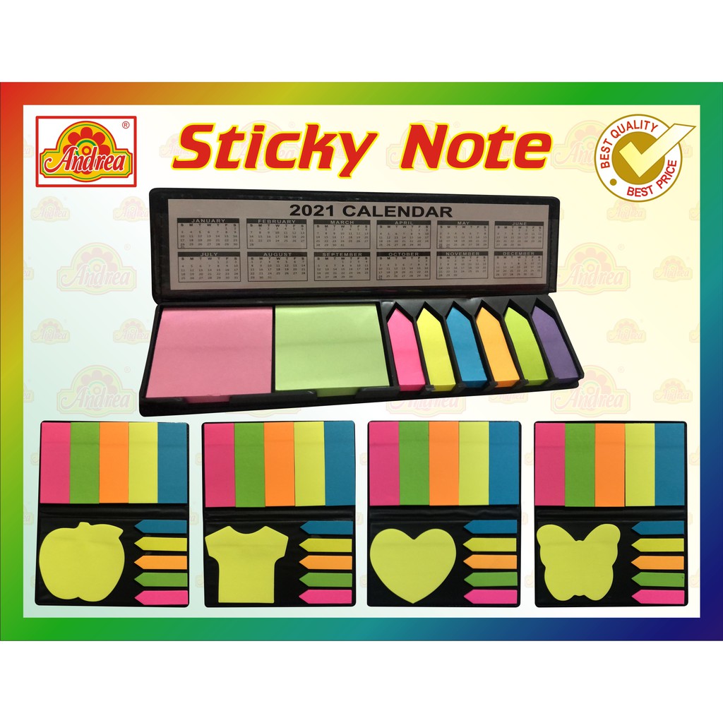 Sticky Note Stationary SET | ANDREA | Shopee Philippines