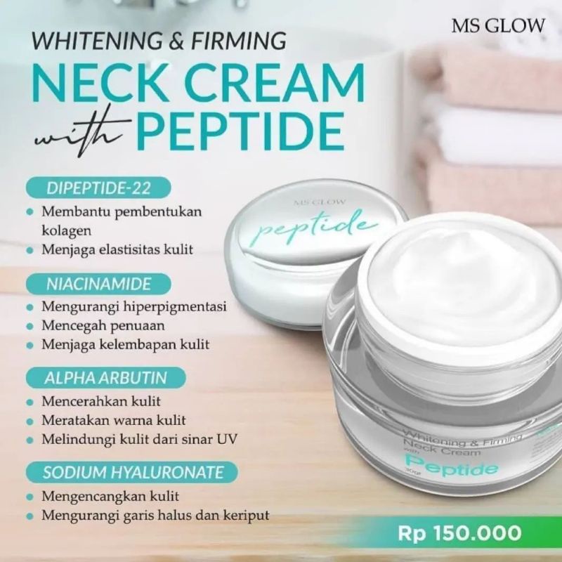 Neck CREAM with PEPTIDE by MS GLOW | Shopee Philippines