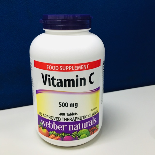 Authentic Webber Vitamin C 400 Tablets(500mg) | Shopee Philippines