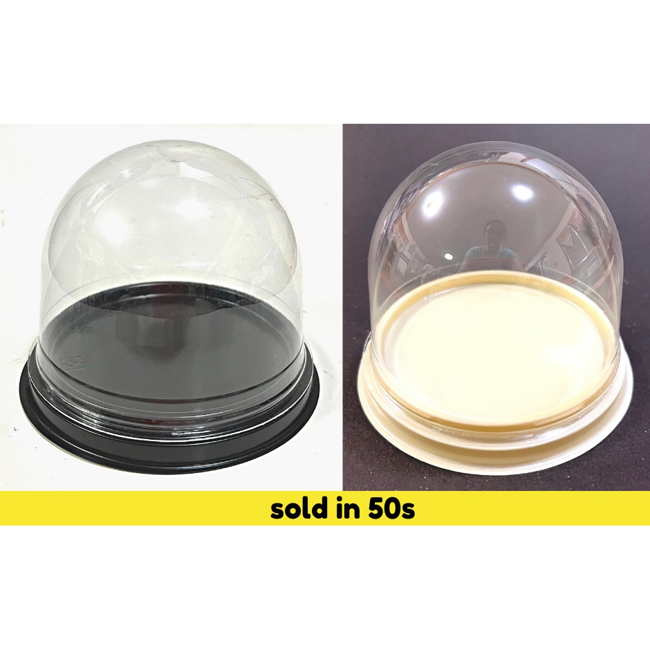 50 pcs. | CA-01 clear dome acetate cupcake container 3oz. (for ...