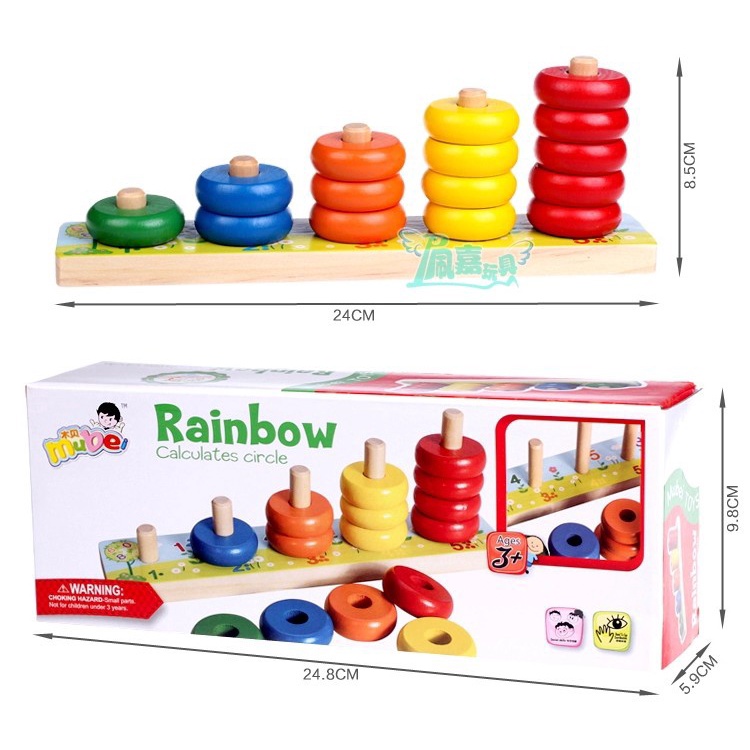 HCH Rainbow Calculate Circle Educational toy | Shopee Philippines