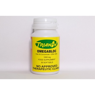 Omegabloc, 1000mg Omega-3 Fish Oil, Heart, Brain and Skin Supplement ...