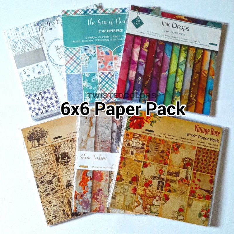 Cardstock 6x6 Inches Paper Pack Background Paper Designer Paper ...