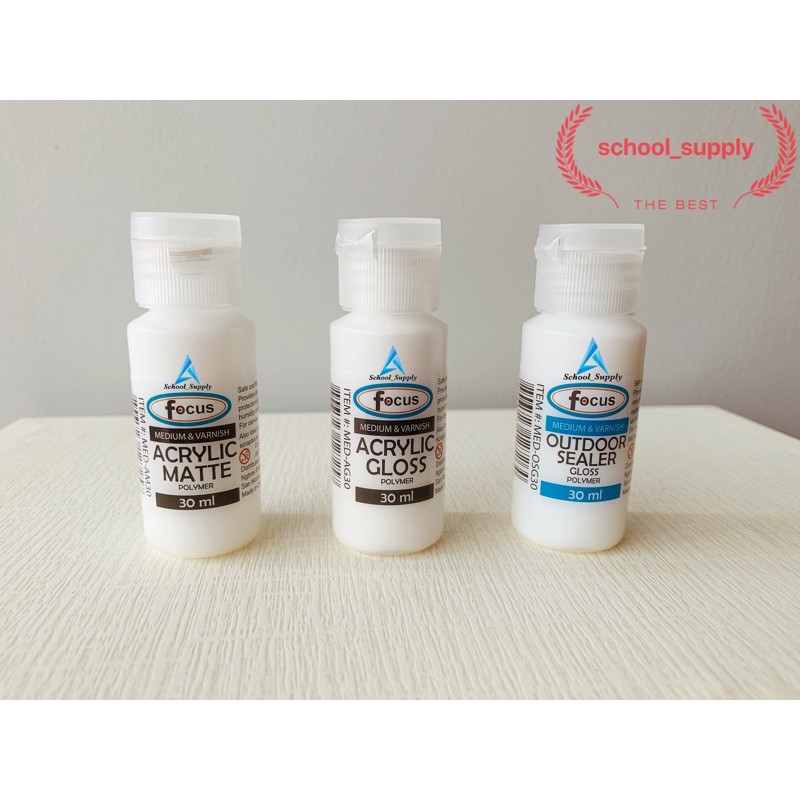Focus Medium & Varnish Acrylic Gloss Polymer (30ml) | Shopee Philippines