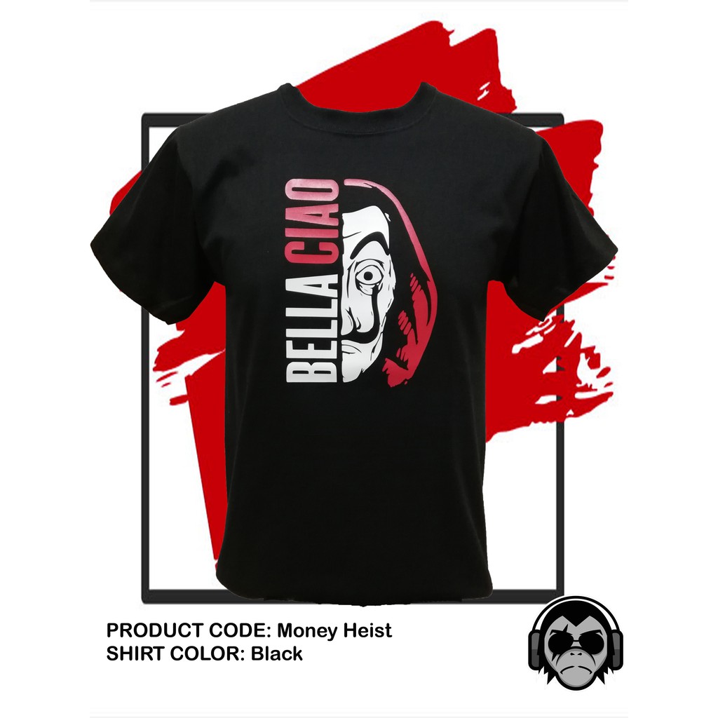 MONEY HEIST movie series inspired shirt | Shopee Philippines