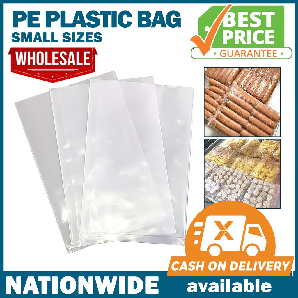 100pcs/pack PE Thick Plastic Bag - SMALL SIZES - WHOLESALE | Shopee ...