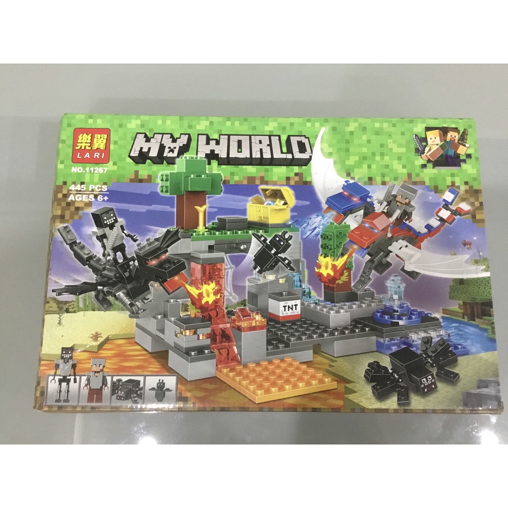Lego INSTALLED TOY BOX MINECRAFT 445M LARI MY WORLD 11267 | Shopee ...
