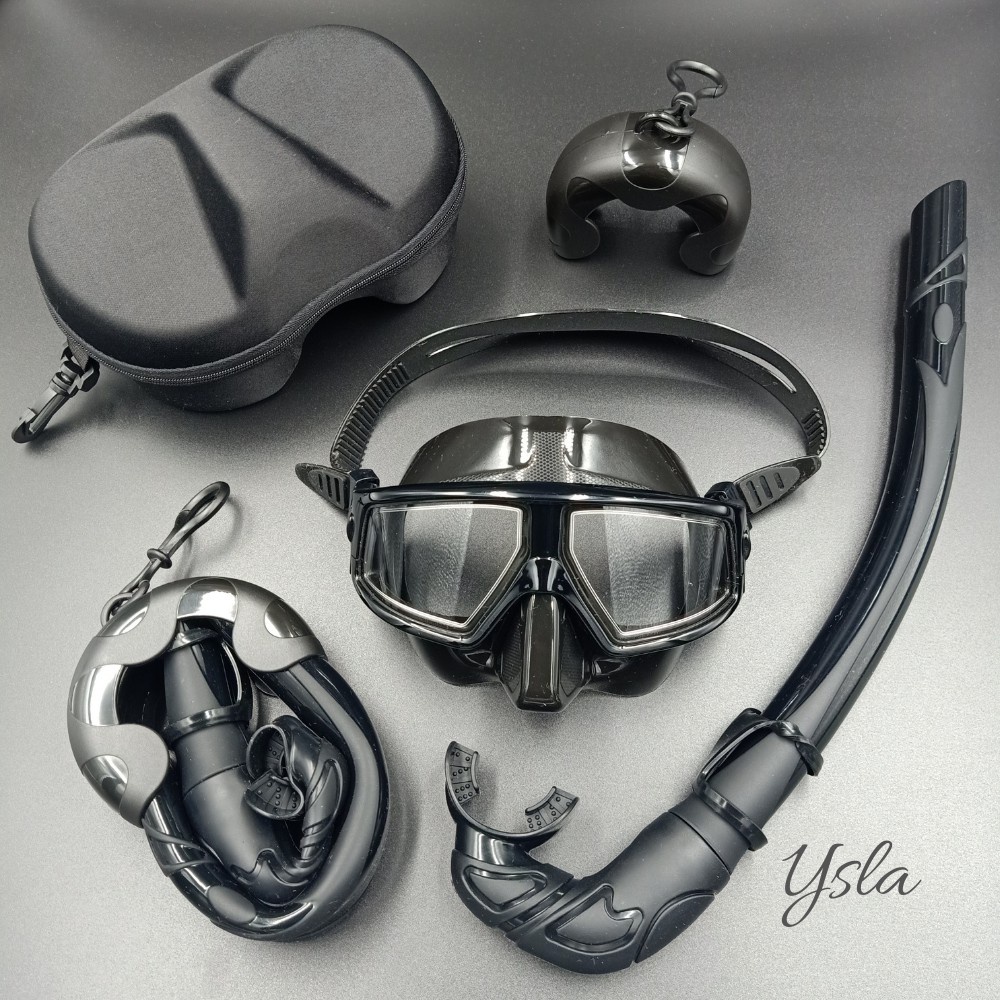 Low Volume Liquid Silicone Freedive Mask With Anti Fog Resin Lenses for ...