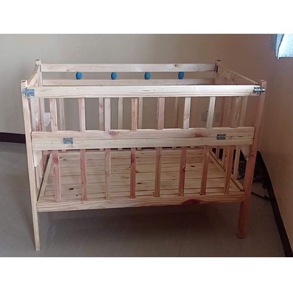 Wooden Crib / Kuna / wood material for baby elevated version 2in1 ...