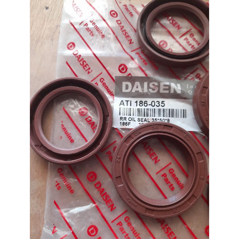 daisen oil seal rear/back 186f to E110 10/12hp upto 20hp sold per piece | Shopee Philippines