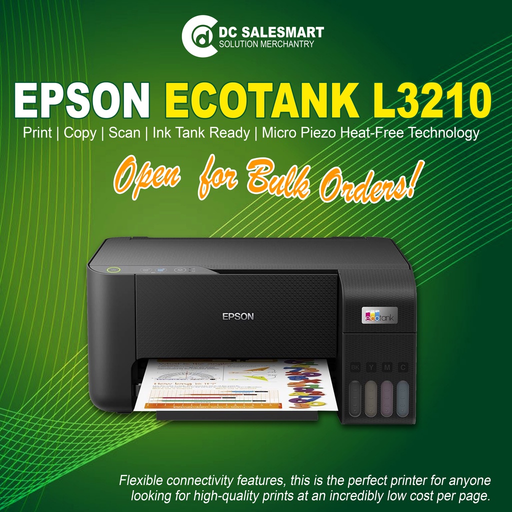 Epson Ecotank L3210 3 In 1 Printer Replacement Model For L3110 Shopee