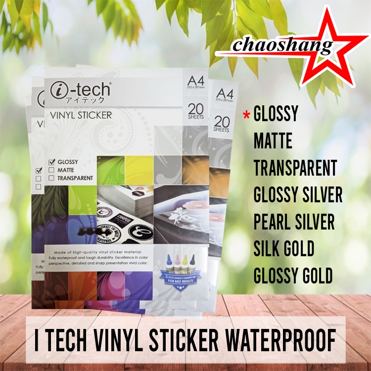 I-TECH VINYL STICKER (GLOSSY,MATTE,TRANSPARENT) | Shopee Philippines