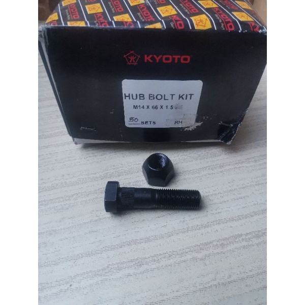 Hub Bolt/Stud Bolt with Nut Kia Bongo RH 14MMx66MMx1.5MM | Shopee ...