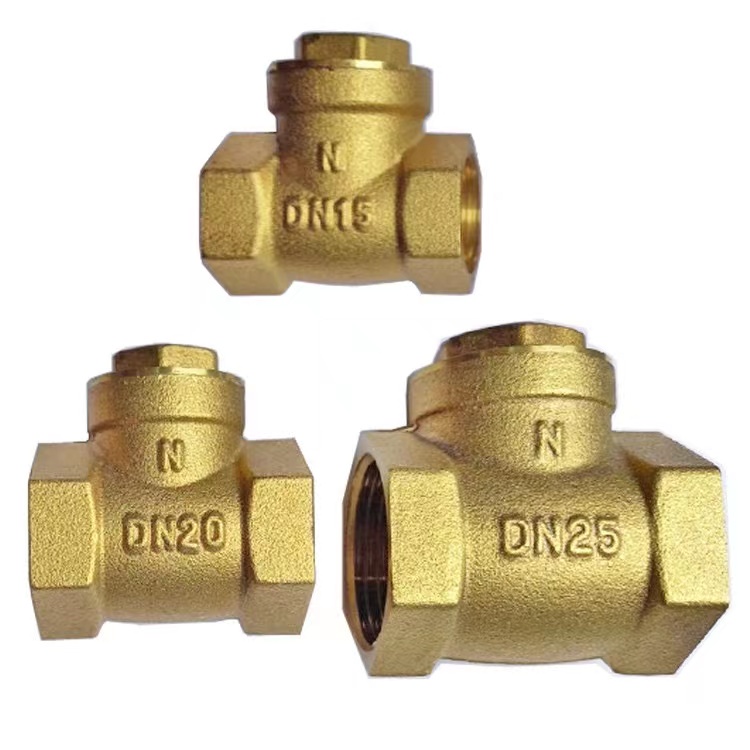 1 Pcs Female Thread Brass Non-return Swing Check Valve 1/2inch 3/4inch ...
