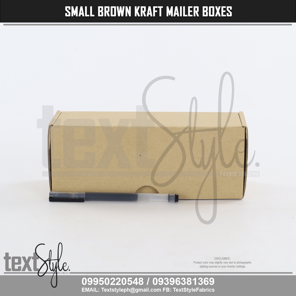 Textstyle S7 Small Sizes Mailer Box Corrugated Mailer Brown Kraft Box ...