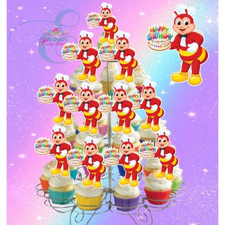 Jollibee Theme Cupcake Topper (12pcs./ pack) | Shopee Philippines