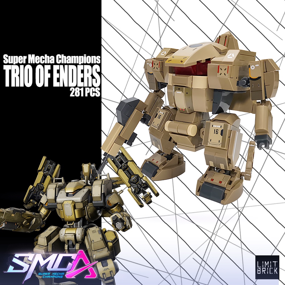 SMC Trio of Enders Chibi Brick Robot Mech Super Mecha Champions ...