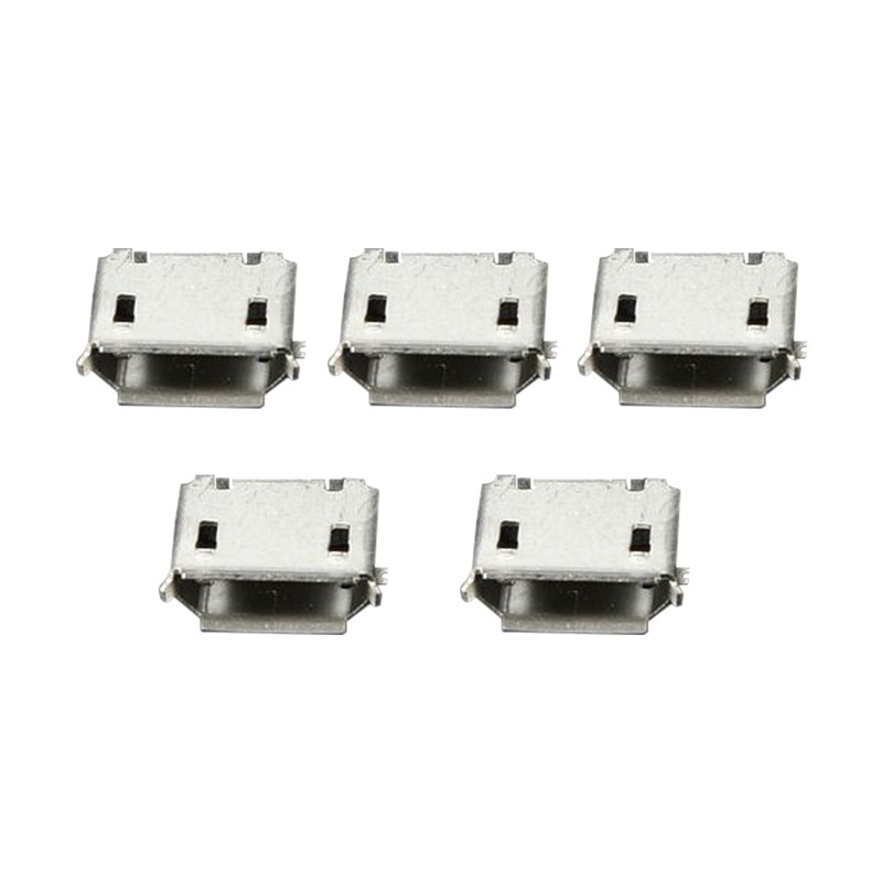 50Pcs Micro USB Type B Female 5Pin SMT Socket Jack Connector Port PCB ...
