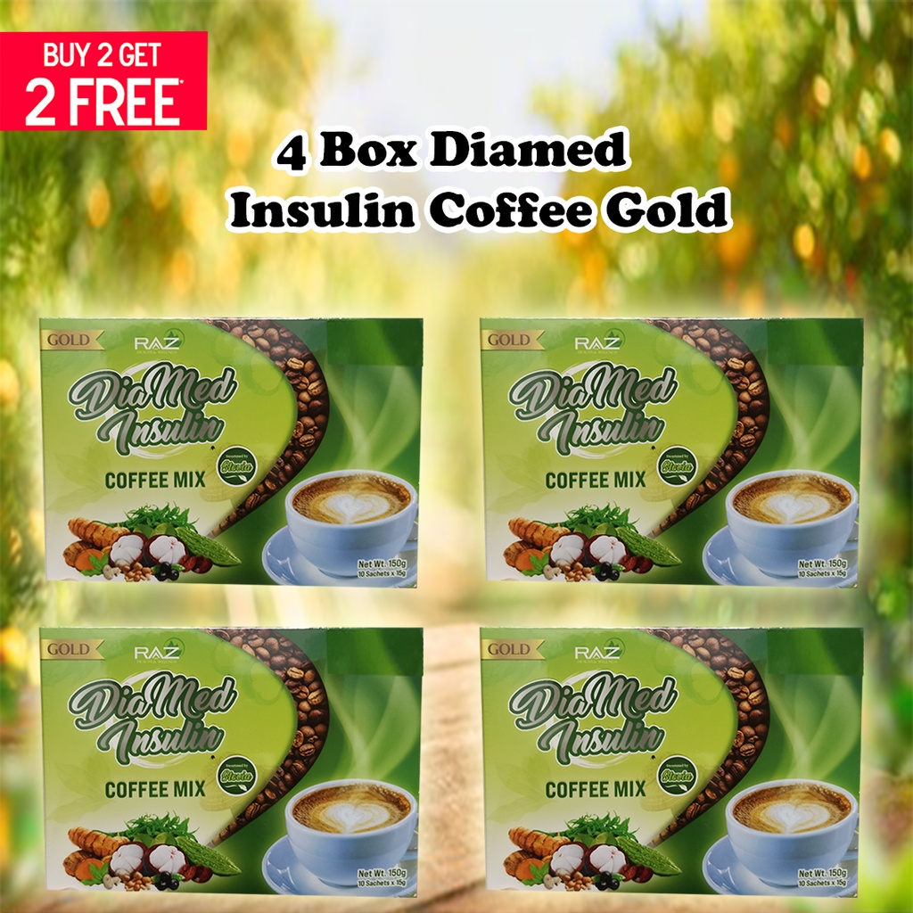 DiaMed Insulin Coffee Gold (Anti Diabetes Coffee) | Shopee Philippines