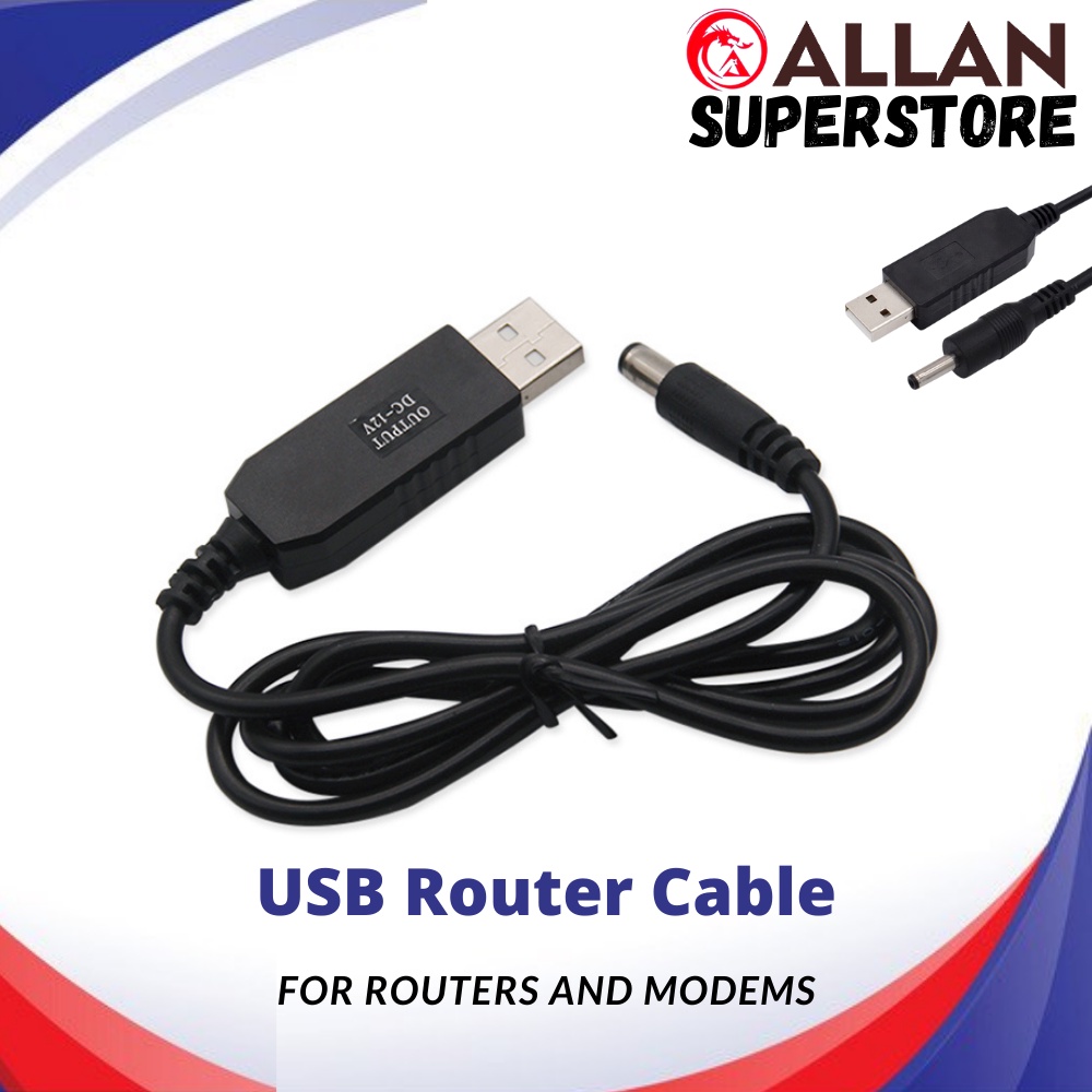 Allan Superstore Dc 5v To 12v Usb Cable Wi-Fi Power Bank Connector ...