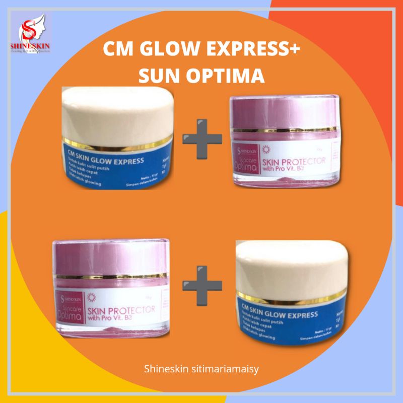 Shineskin cm glow EXPRESS + sun optima | Shopee Philippines