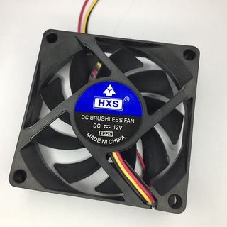 CPU FAN (70MM HXS) DC BRUSHLESS FAN 12V, 3-PIN MINI COOLING FAN/ SMALL ...
