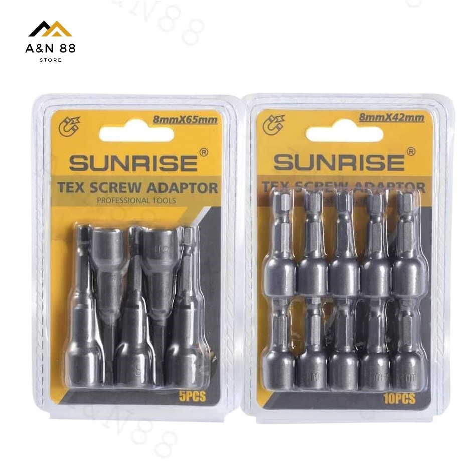 Tex Screw Adaptor / MAGNETIC NUT SOCKET / Tex Screw Adapter ( per pack ...