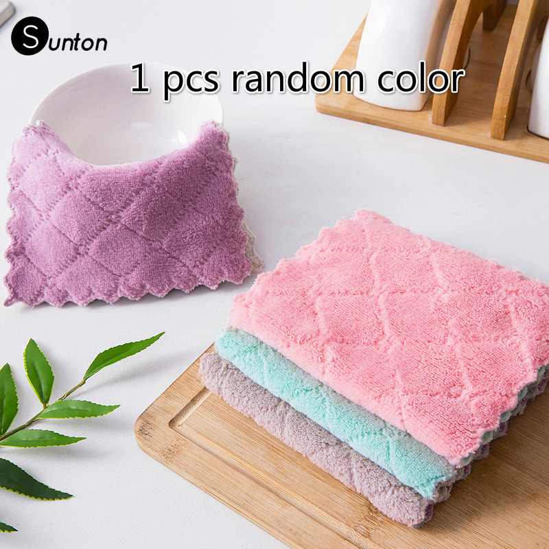 VIP.1 Microfiber Cloth Cleaning Rags Hand Washing Cloth Kitchen Towel ...