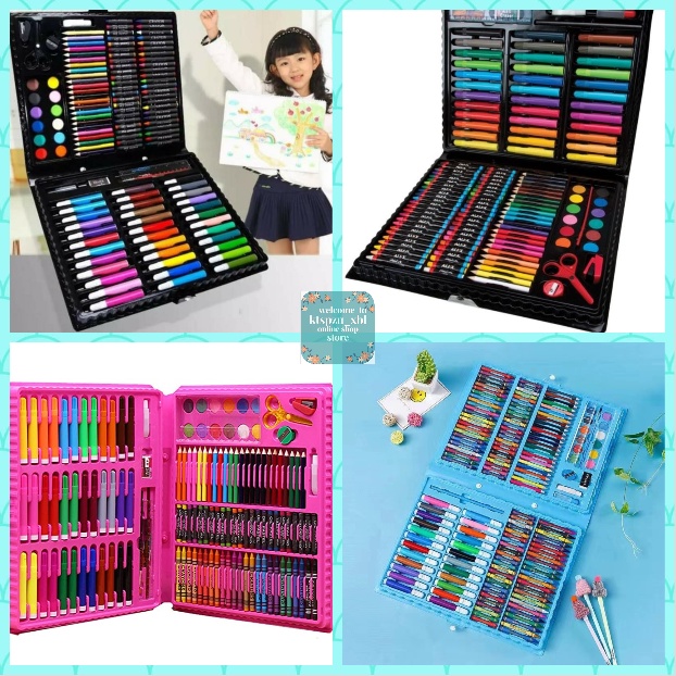 168pcs Sets Art Watercolor Brush Box Brush Painting Stationery Set Arts ...