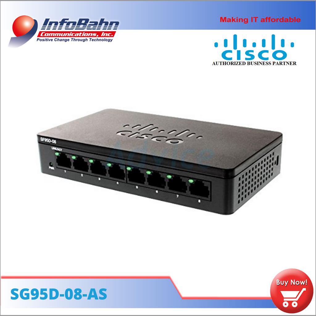 Cisco Sg95d-08 8-Port Gigabit Desktop Switch Sg95d-08-As I Infobahn ...