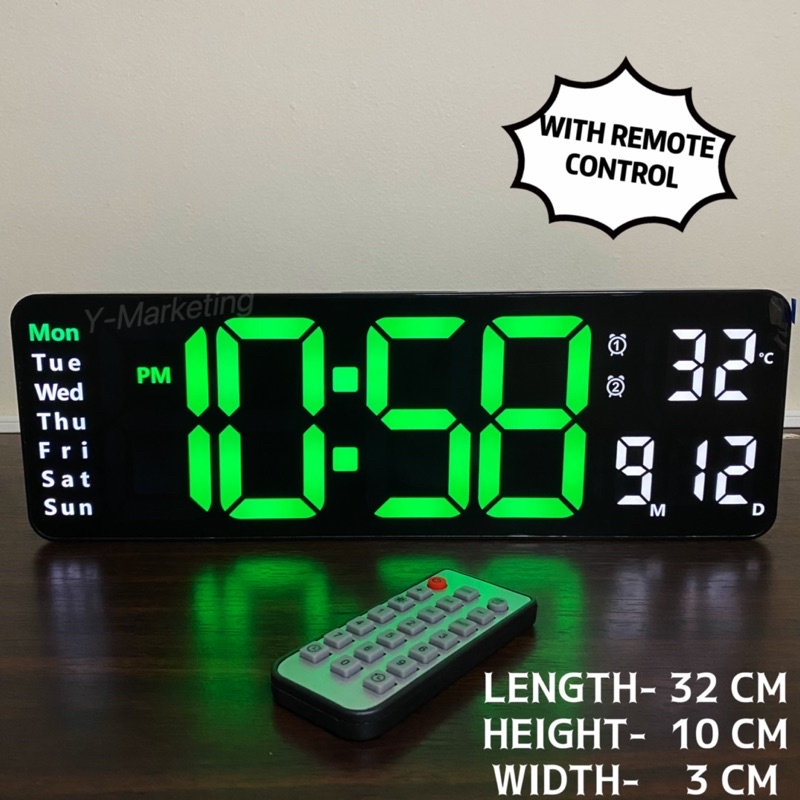 (6629) LARGE Digital Remote Control with COUNTDOWN & TIMER with Alarm ...